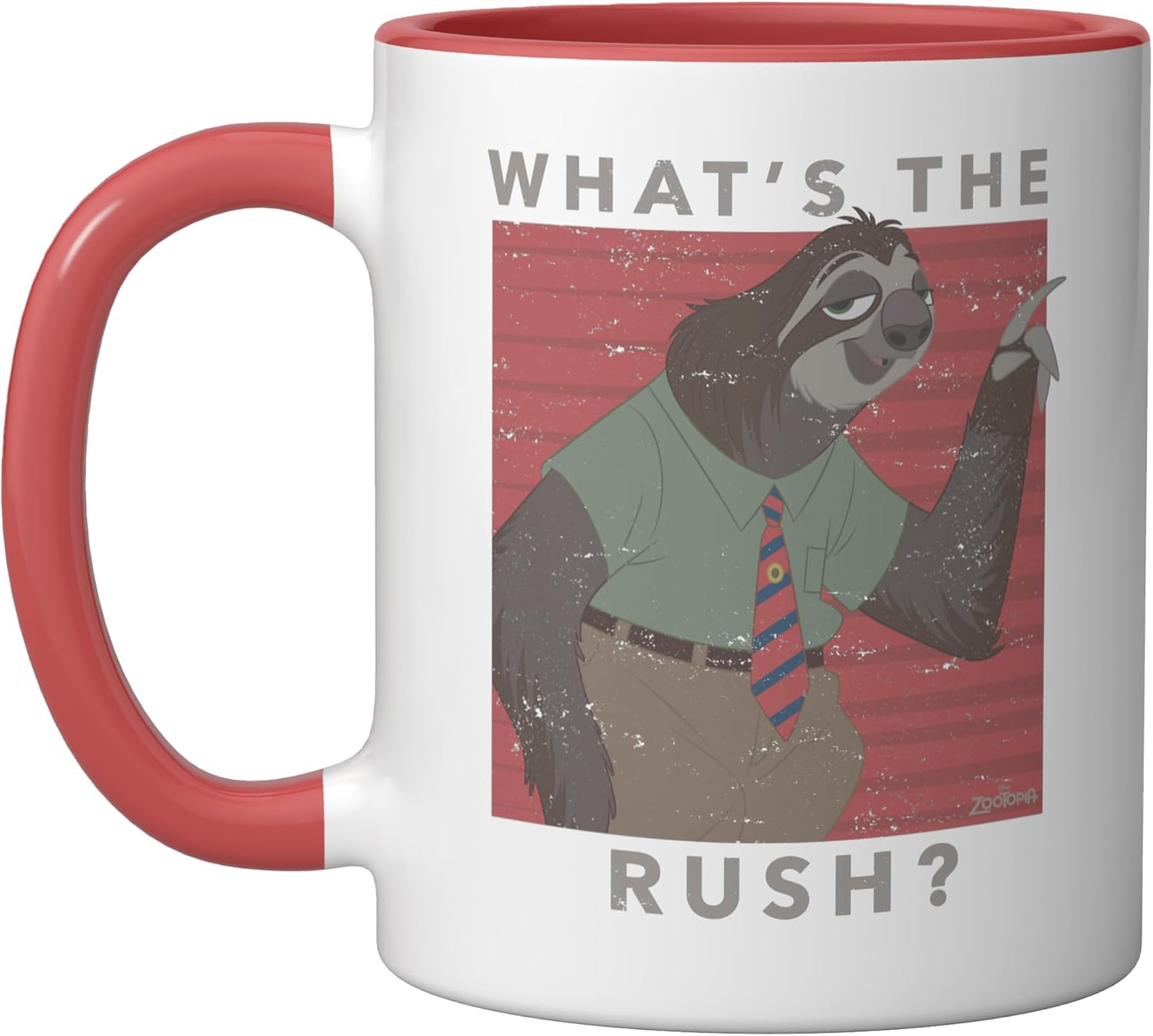 Amazon.com | Disney Zootopia Flash What's The Rush Ceramic Mug, Red ...