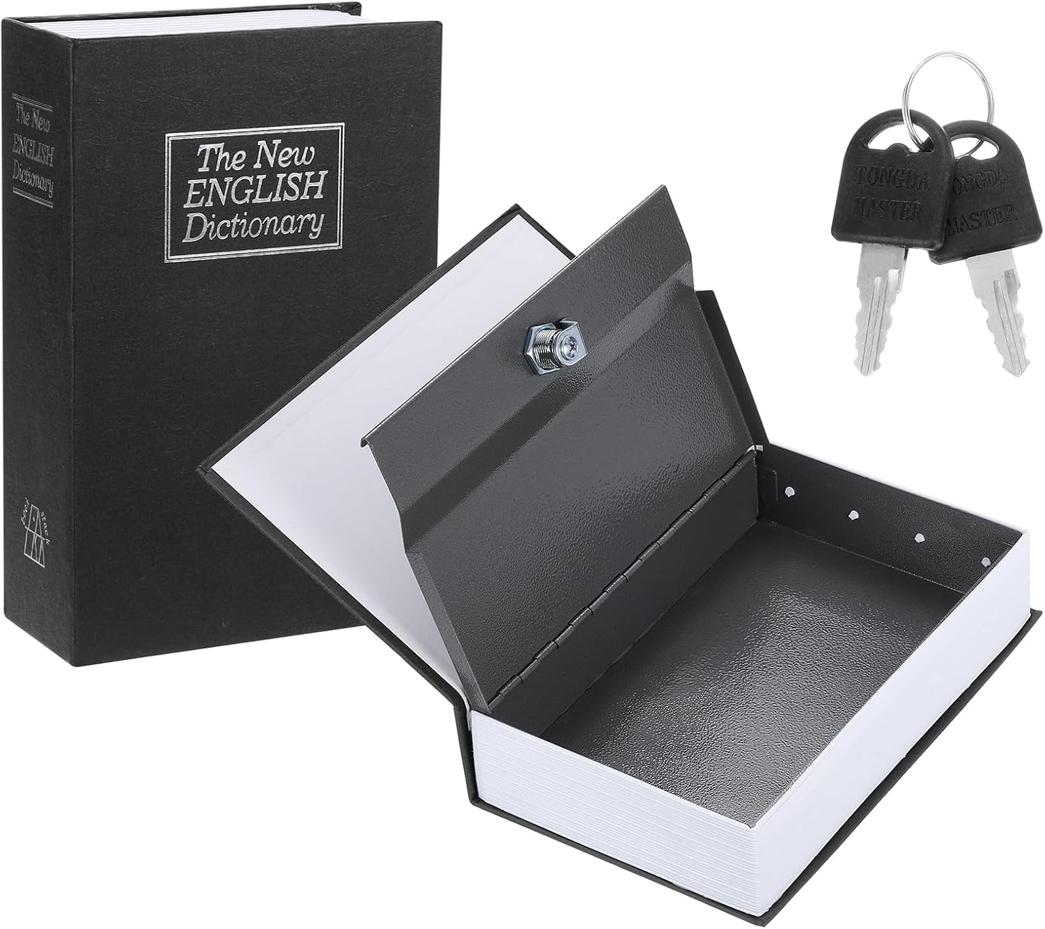 uxcell Diversion Book Safe, 9.45" x 6.1" x 2.17" Simulation Book Hidden ...