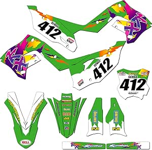 Amazon.com: 2003-2008 fits POLISPORT Restyle KX 250 Throwback Green ...
