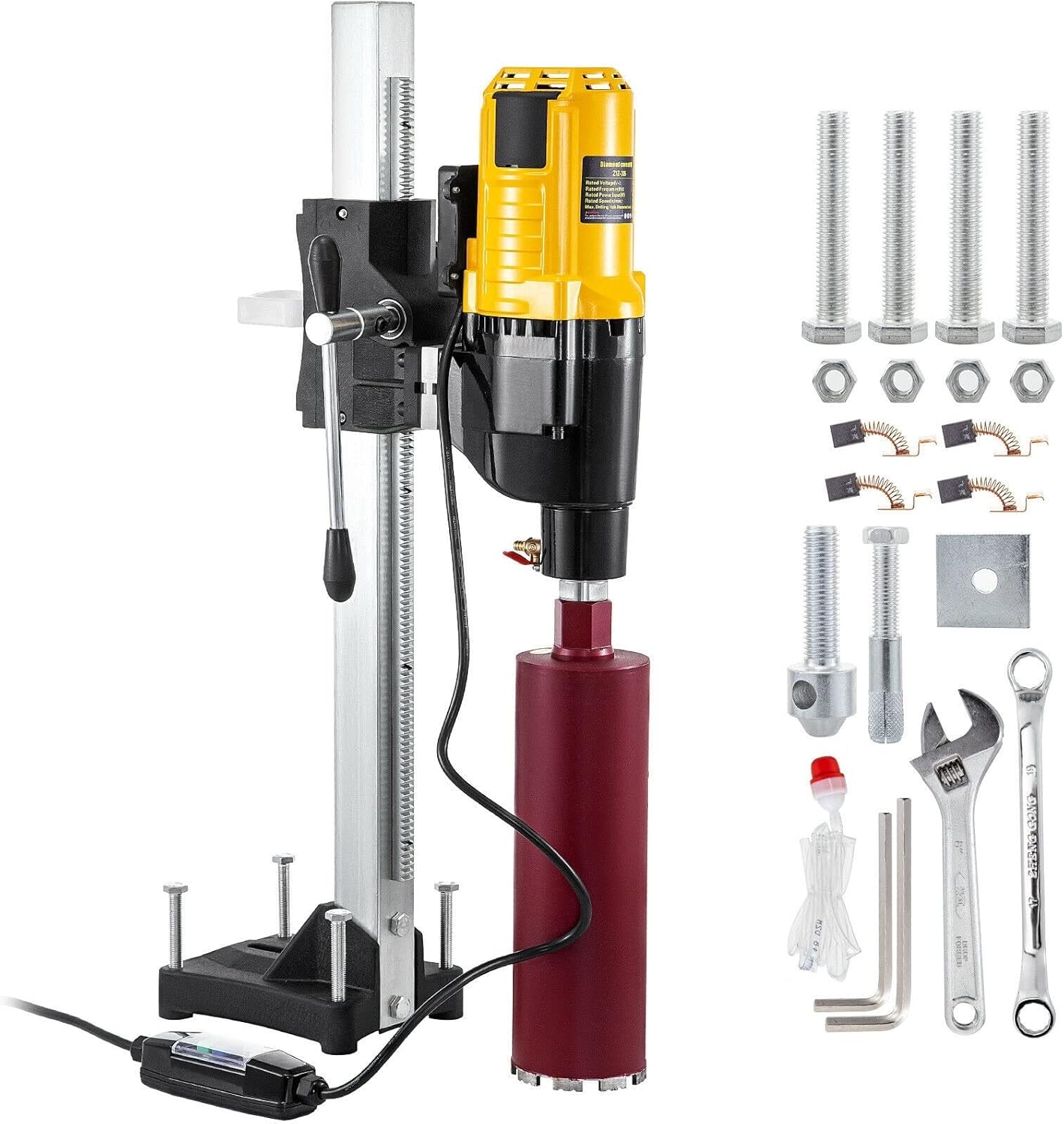 Diamond Core Drill Rig 305Mm 355Mm Stand Heavy Duty Concrete Drilling ...