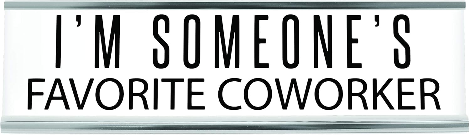 Amazon.com: WELLSPRING "Favorite Co Worker" Acrylic Desk Sign - Witty ...