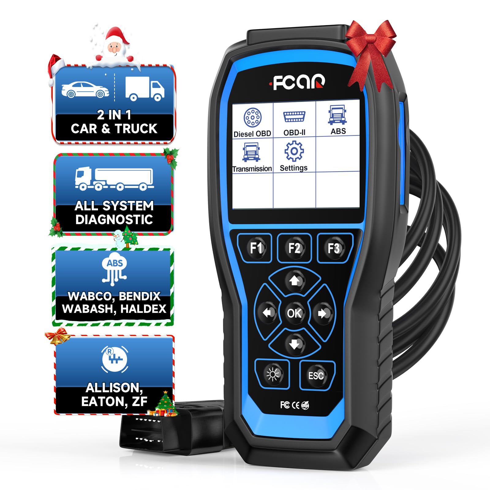 Buy F507 Enhanced All System Heavy Duty Truck Scanner Diesel Scan Tool ...