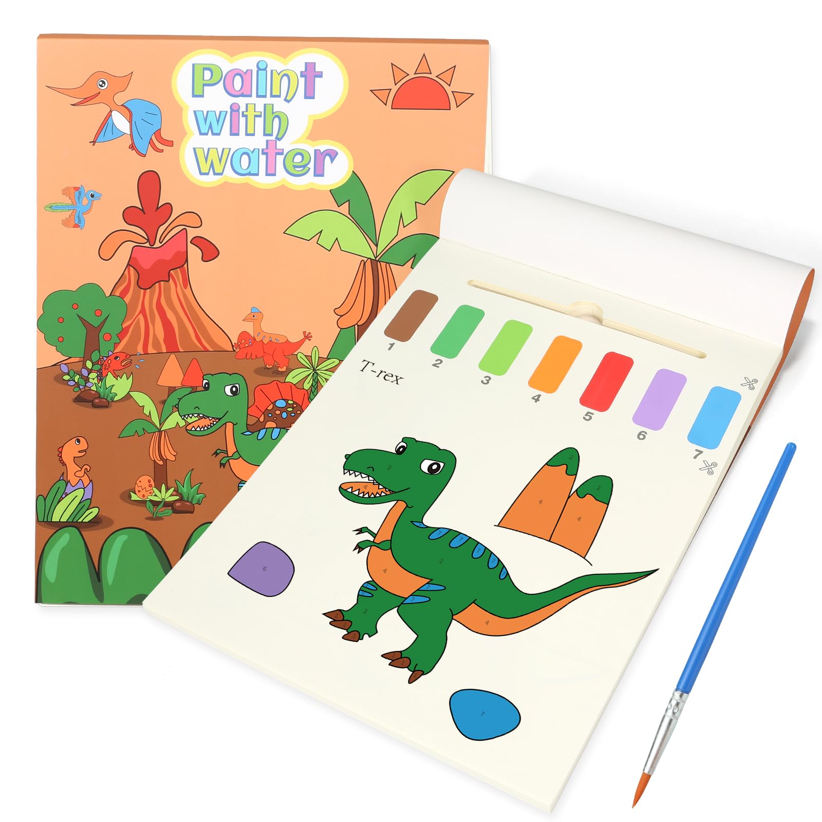 Amazon.com: Paint with Water Coloring Books for Toddlers: Water Color ...