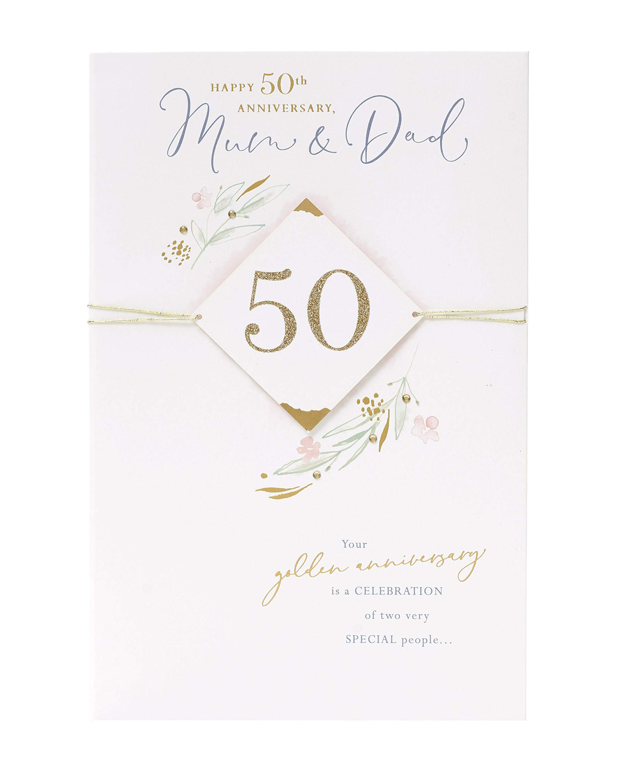 Buy Mum And Dad 50th Wedding Anniversary Card Golden Anniversary Card 