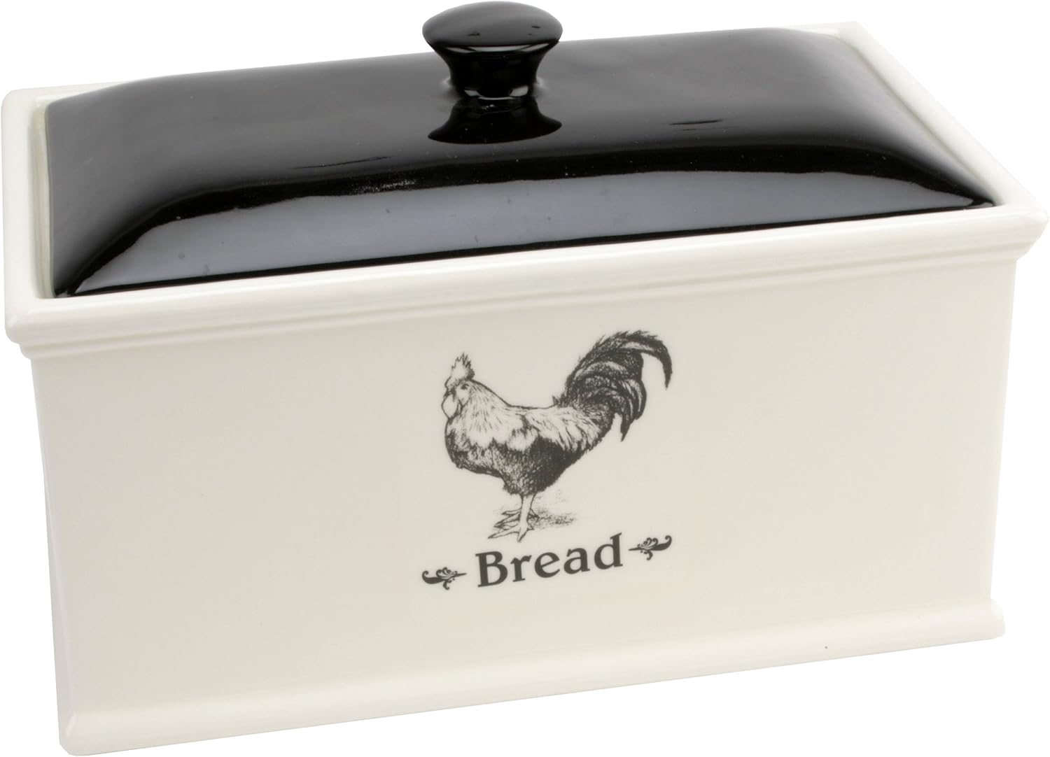 Home Living Kitchen Ceramic Rooster Bread Bin by Juliana : Amazon.co.uk ...