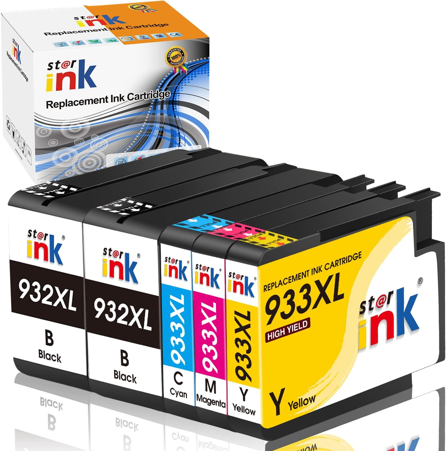 Starink Comaptible 933XL 932XL Ink Cartridges, Replacement for HP 932 ...