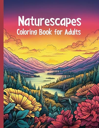 Amazon.com: A Nature Book Coloring Book for Adults: Explore and Color ...