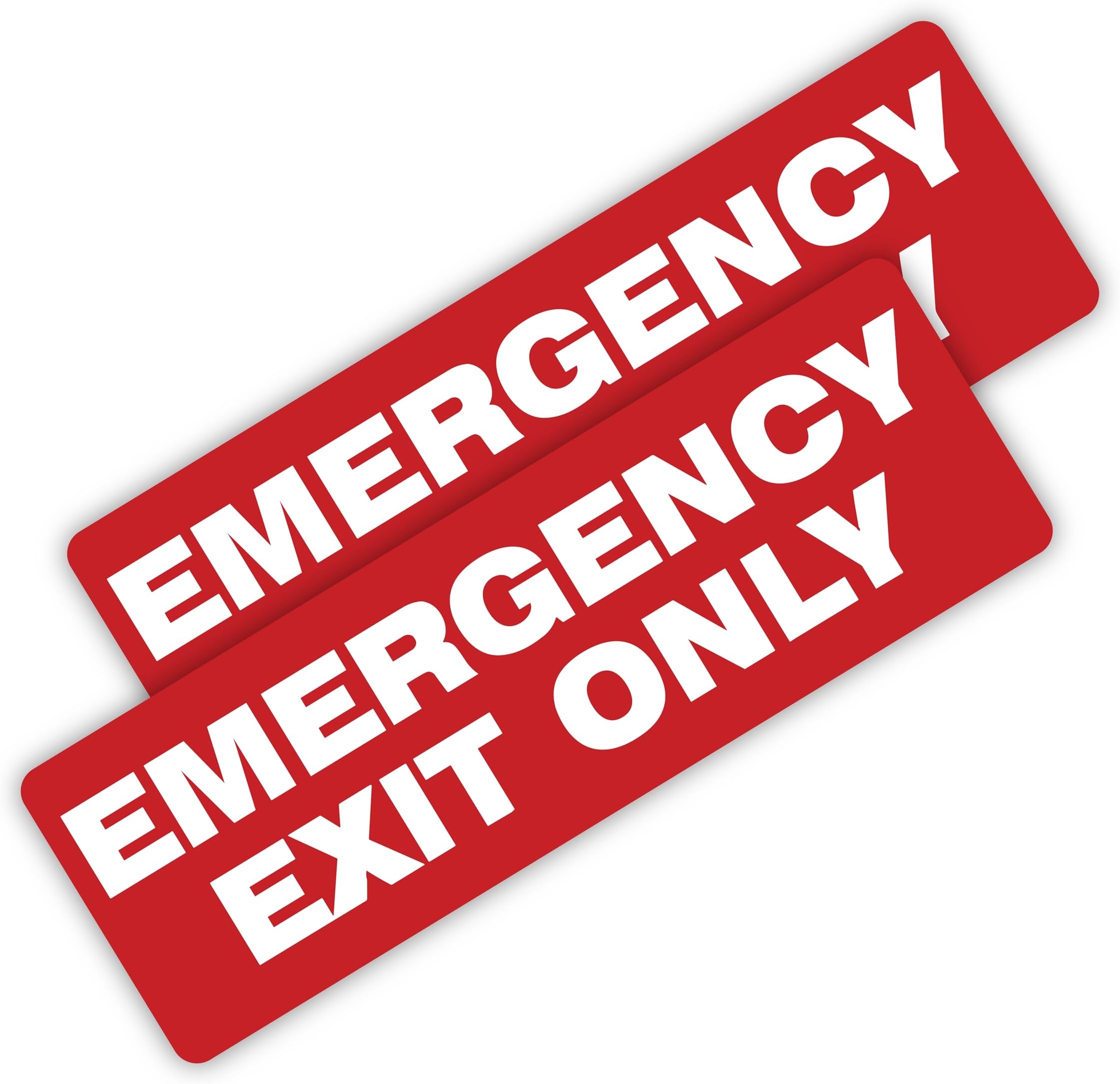 Amazon.com : Rogue River Tactical 2 Pack Emergency Exit Only Red ...