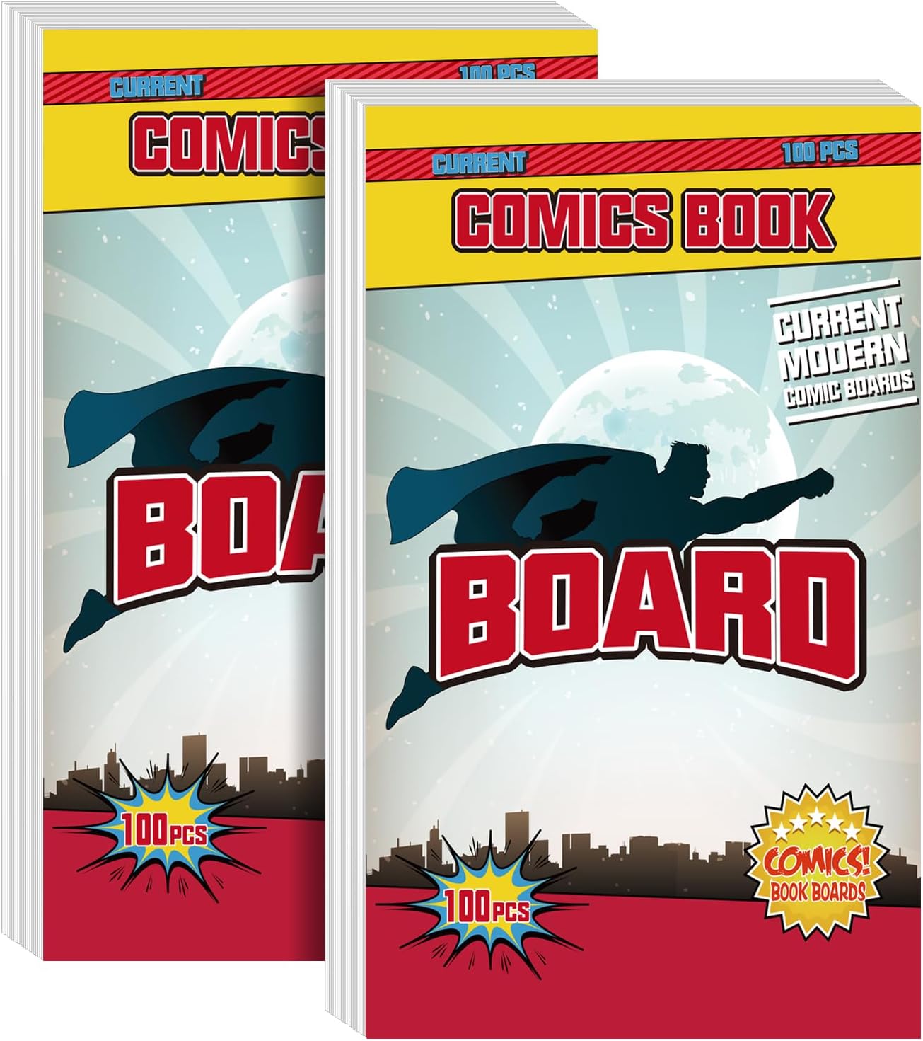Amazon.com : BCW Current Comic Book Backing Boards - 2 Pack (200 Total ...