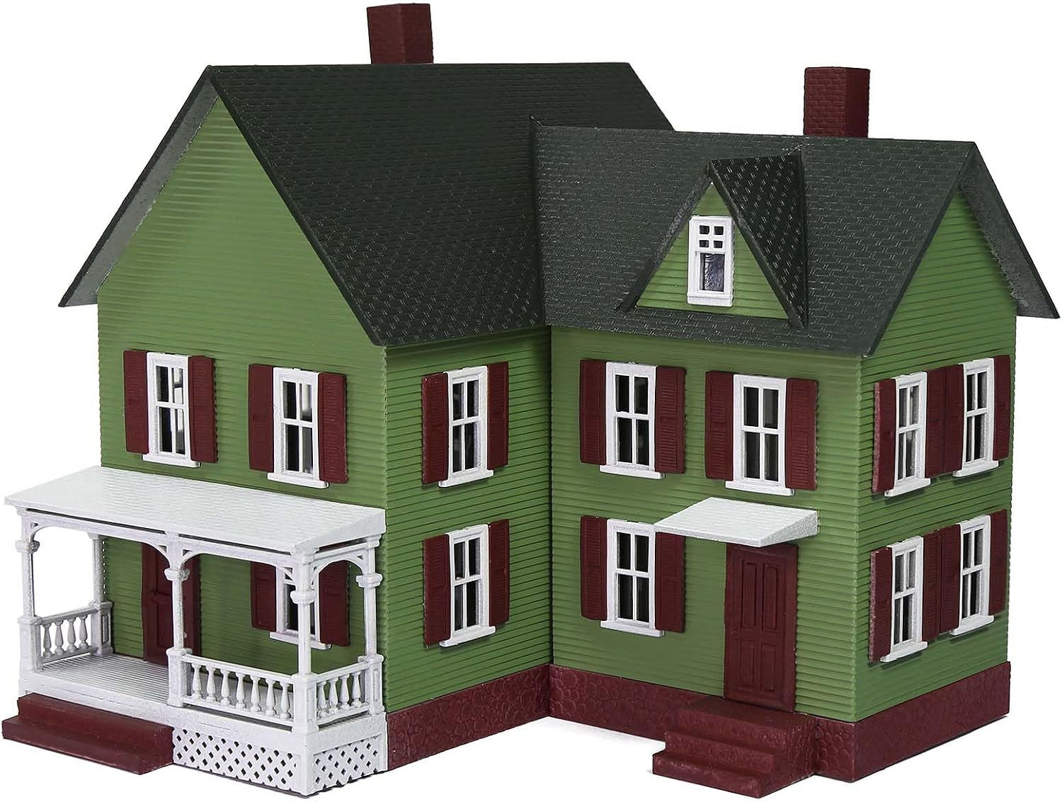Amazon.com: HO Scale Assembled Complete Model Village Two-Story House 1 ...
