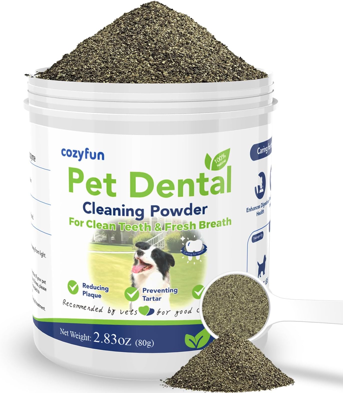 Amazon.com: Dog Dental Powder,Pet Dental Powder,Teeth Cleaning Powder ...