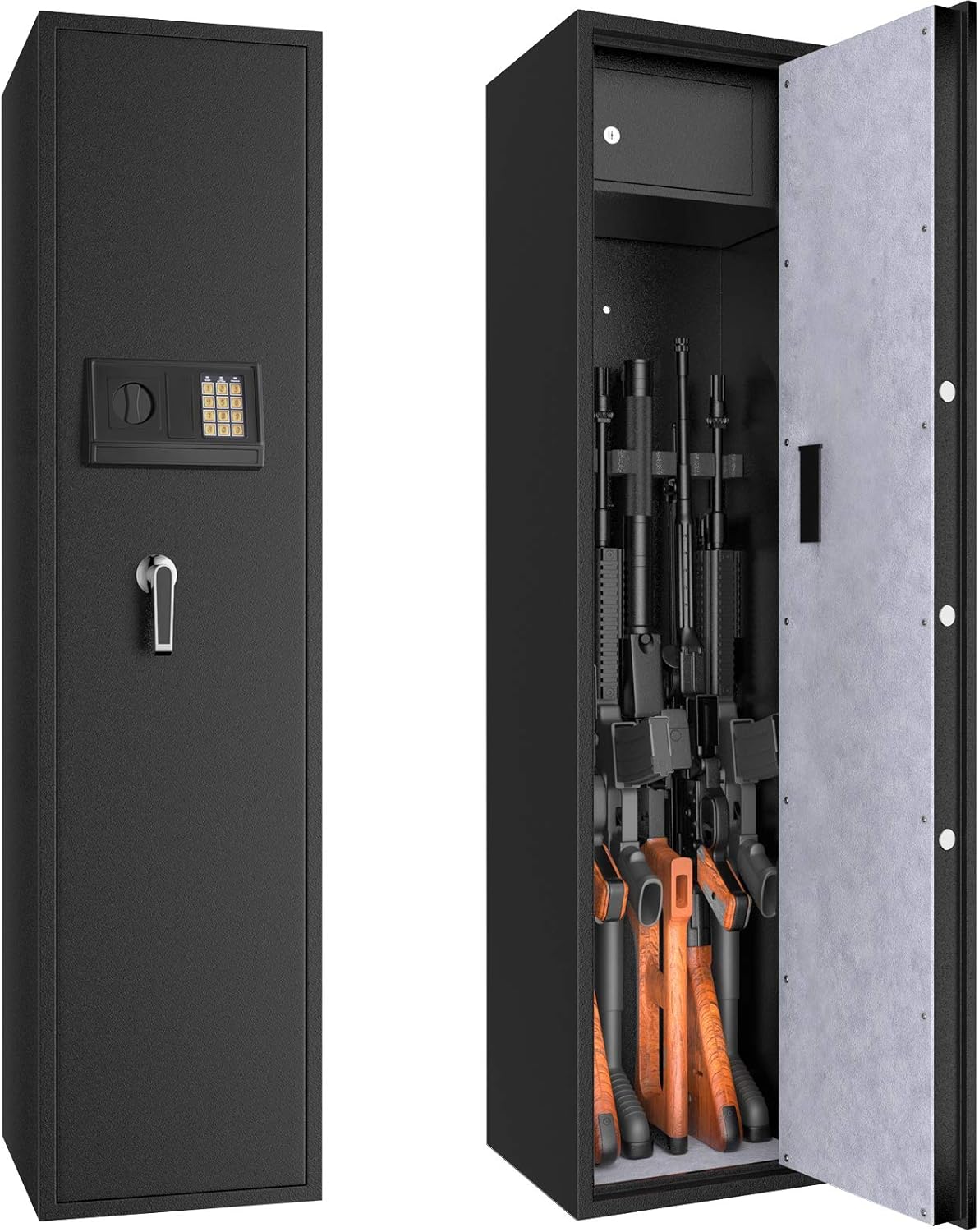 Amazon.com: Goplus Rifle Gun Safe, Large Long Gun Safe w/Separate ...