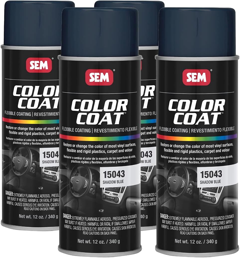 Amazon.com: SEM 15043 Color Coat Shadow Blue 12 oz (4 Pack) : Automotive