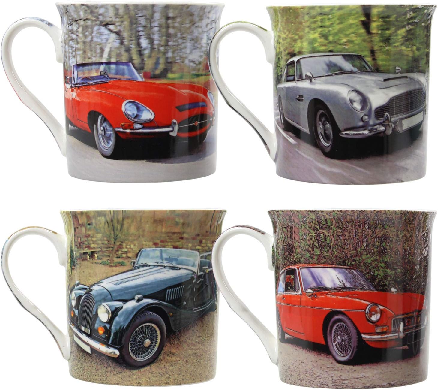 Lesser & Pavey LP93161 Set of 4 Roses Mugs : Amazon.co.uk: Home & Kitchen
