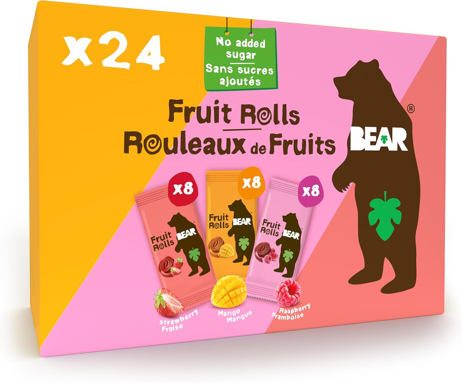 BEAR Fruit Rolls Variety 24 pack - 480g (20g x 24) : Amazon.com.au: Pantry Food & Drinks