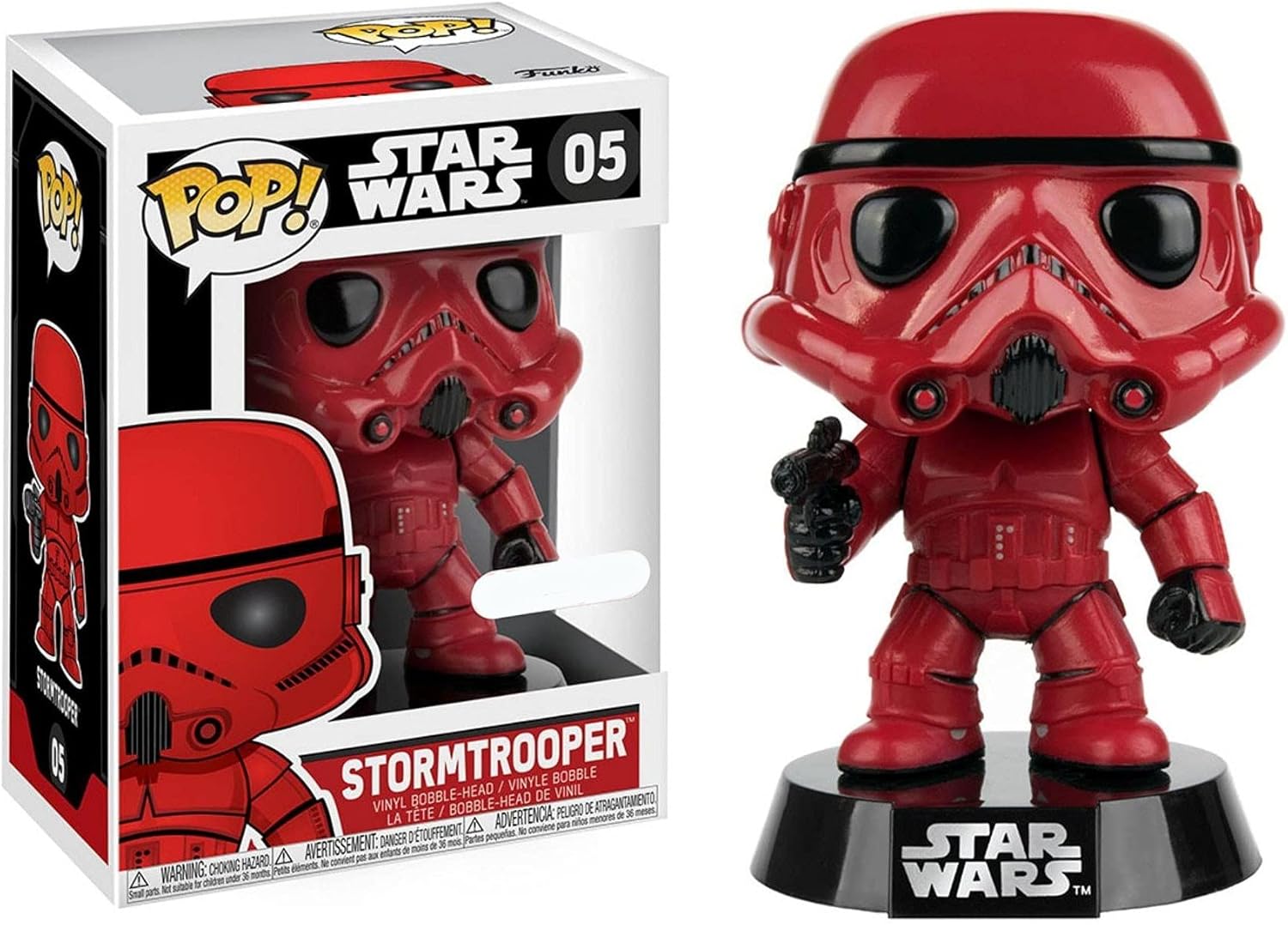 Figure POP!Star Wars Red Stormtrooper Exclusive : Amazon.co.uk: Toys ...