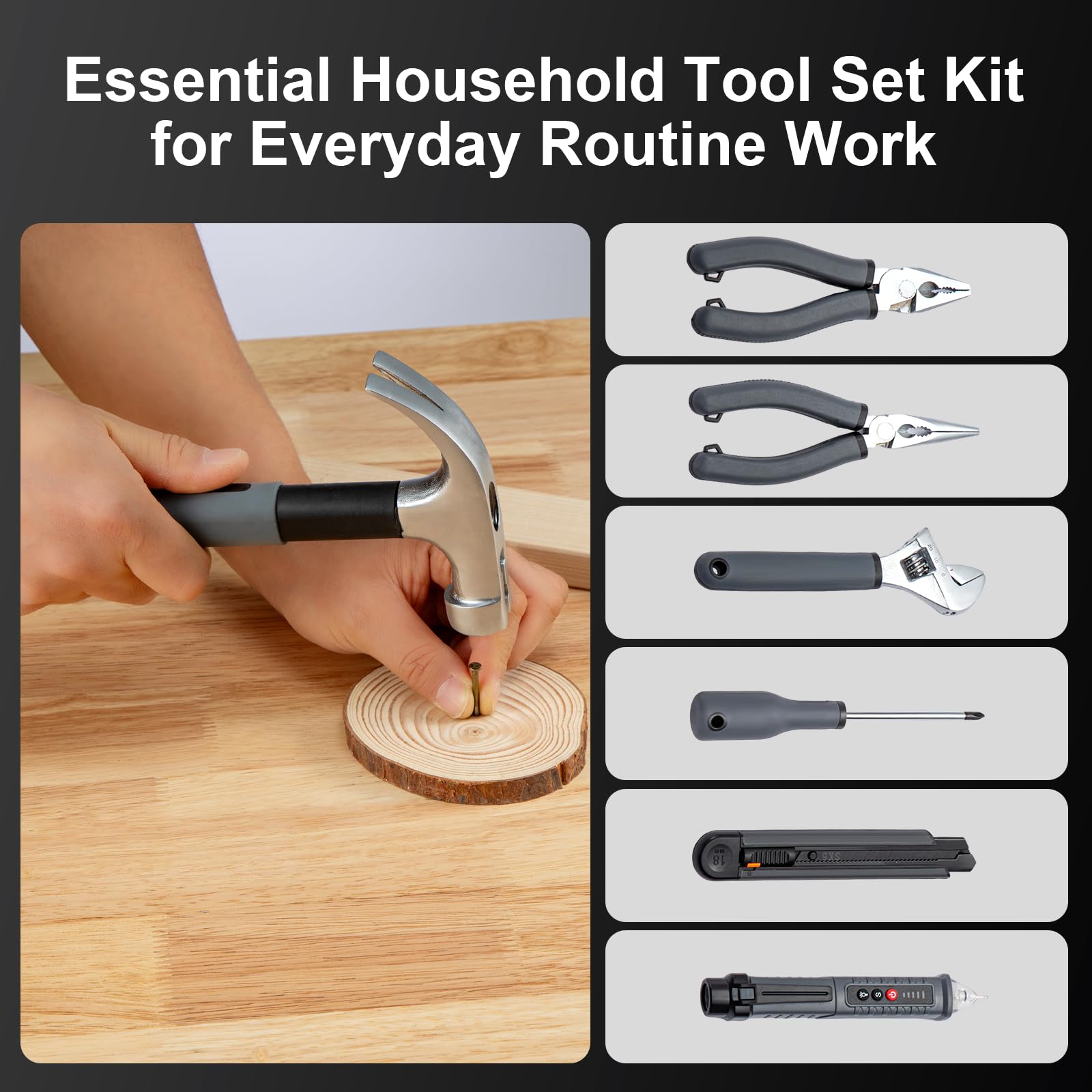 Snapklik.com : Growneer Tool Set, 241 Piece Home Tool Kit