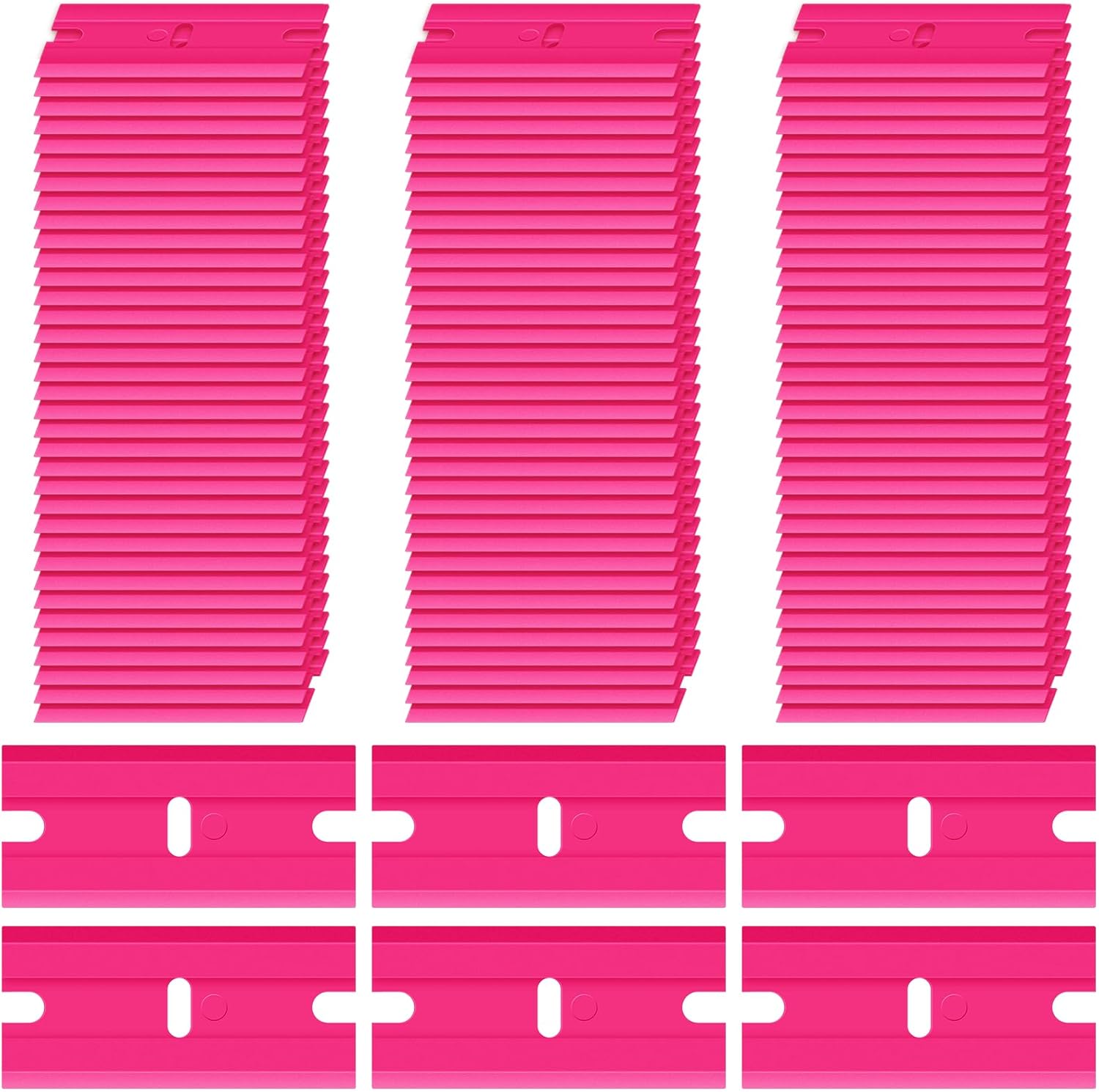 Amazon.com: Honoson 300 Pieces Plastic Razor Blade Scraper Blades ...