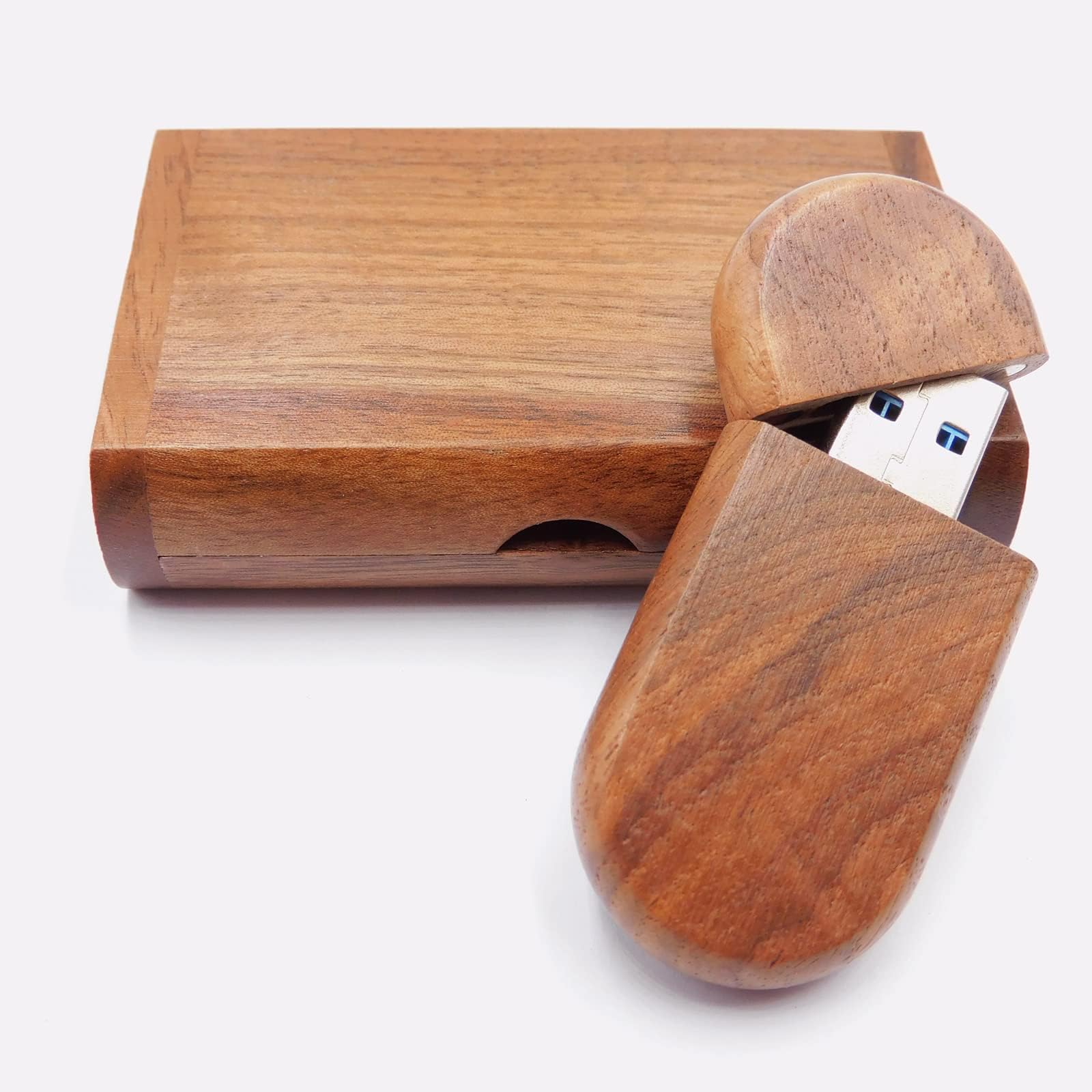 Amazon.com: Maple Wood USB Flash Drive with Wooden Box U Disk Memory ...
