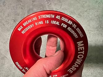 Amazon.com: METOWARE Recovery Ring 45,000 LBS Snatch Block Pulley ...