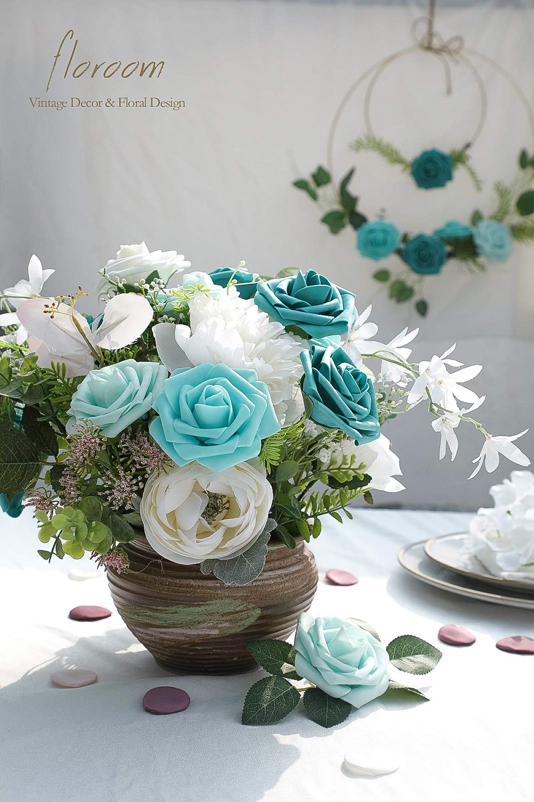 Mint Green Flower Arrangements