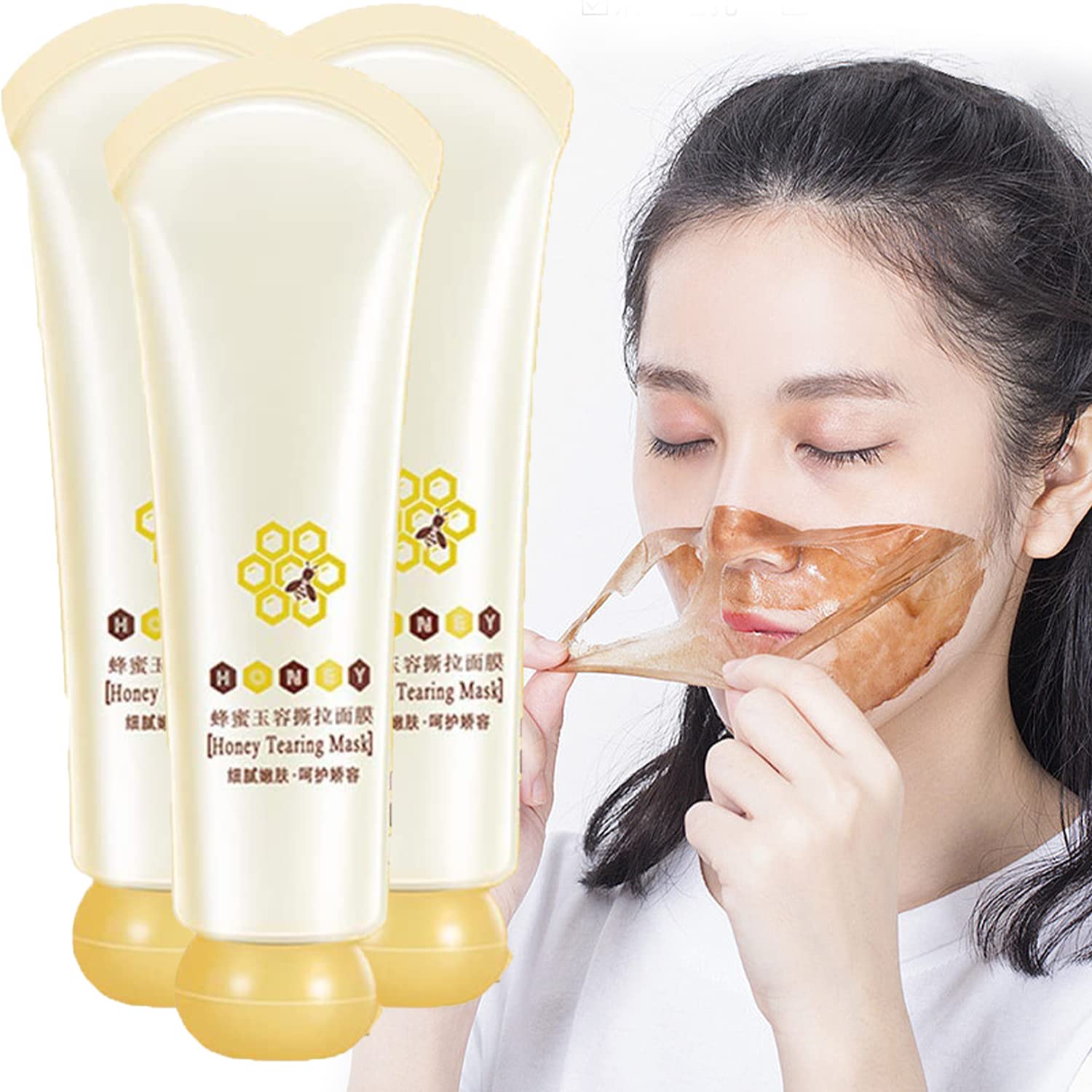 wuwuhen Mascarilla de Miel para la Cara, Mascarilla de Miel para Puntos ...