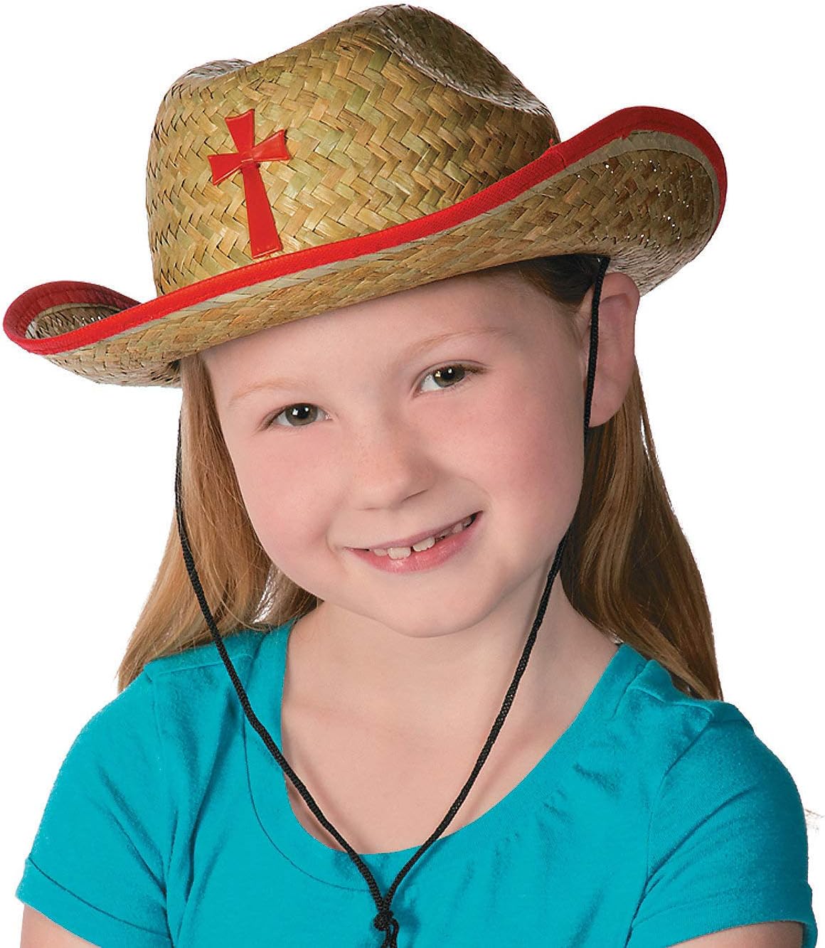 Amazon.com: Fun Express Cowboy Hat with Cross - Apparel Accessories ...