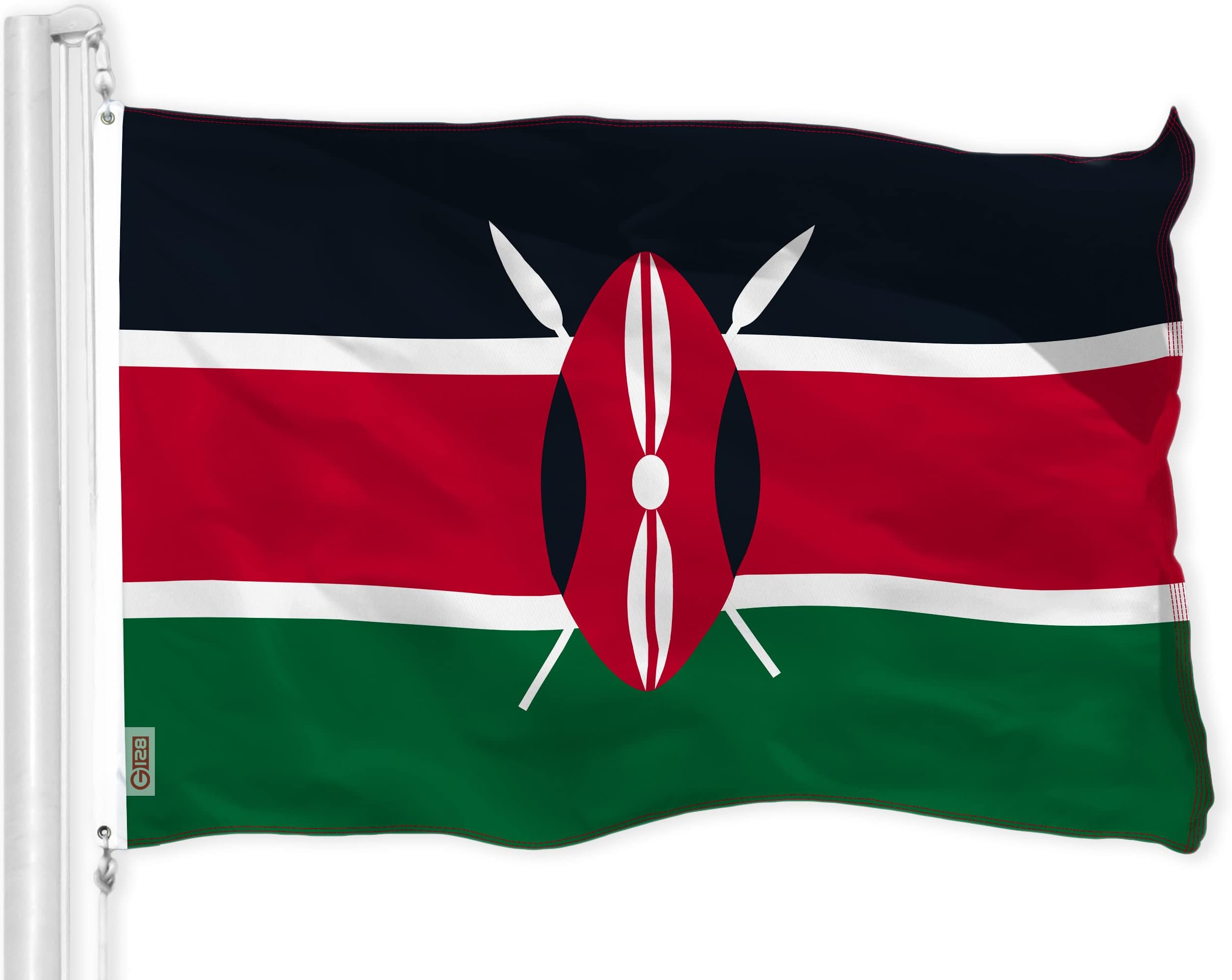 Amazon.com : Kenya National Flag (Polyester), 2' x 3' : Patio, Lawn ...