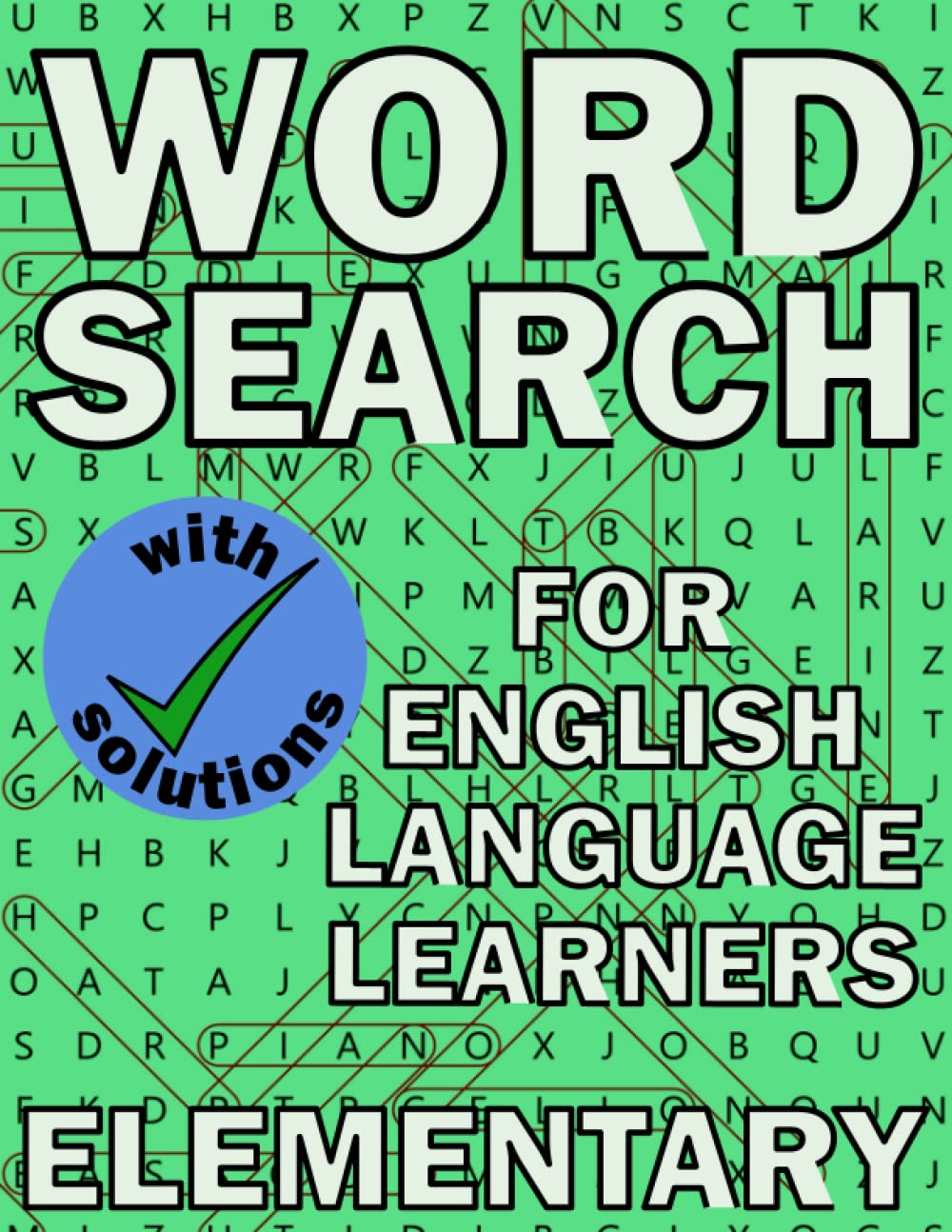 Amazon.com: Word Search for English Language Learners: Elementary Level ...