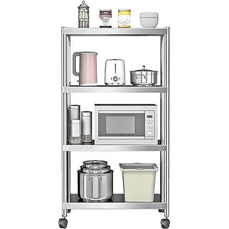 TRINITY 4 Tier Stainless Steel Wire Shel Estantería de Alambre de Acero ...