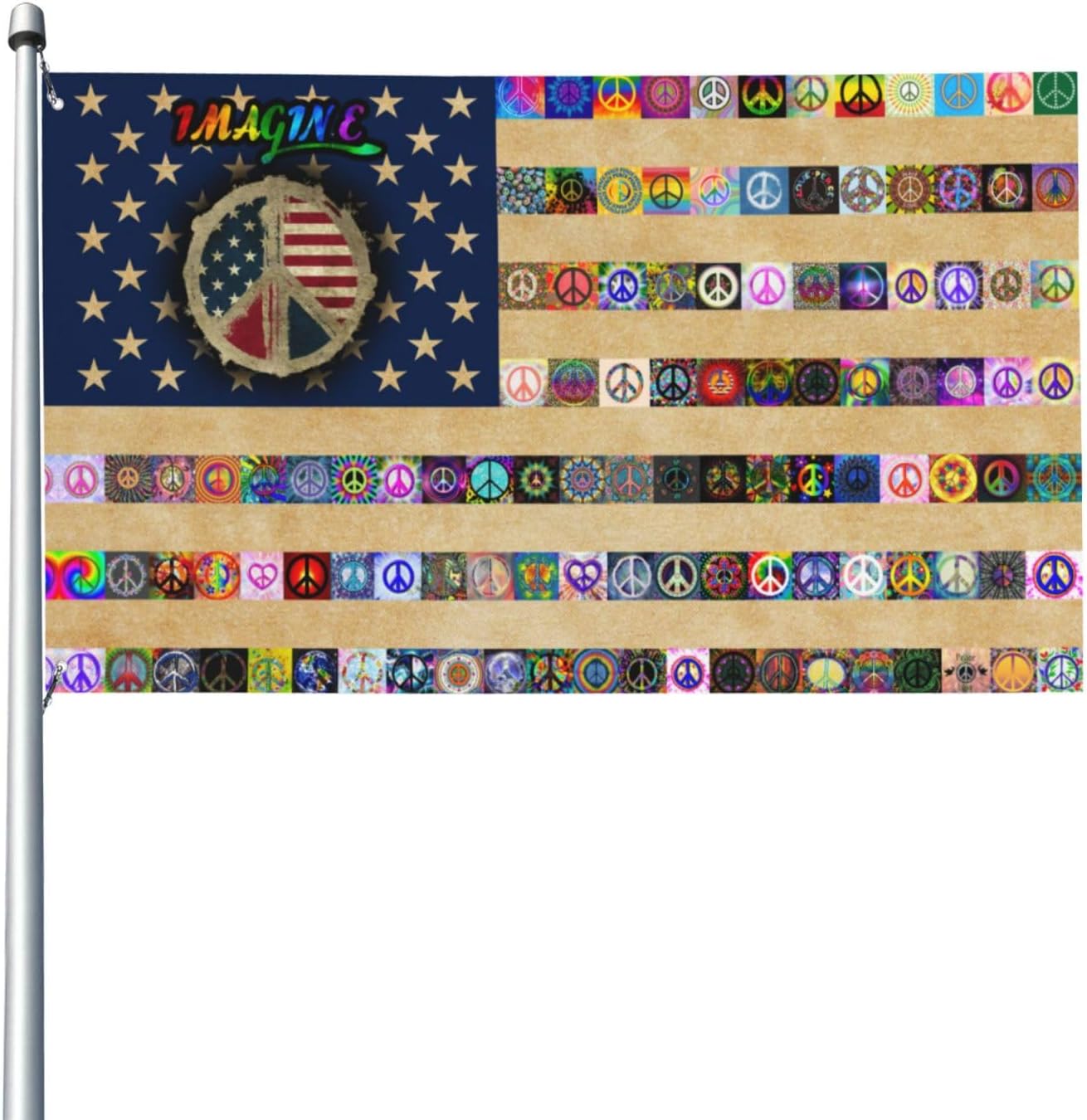 Amazon.com : We Are One World Flag: Flags of All Nations - Double-Sided ...