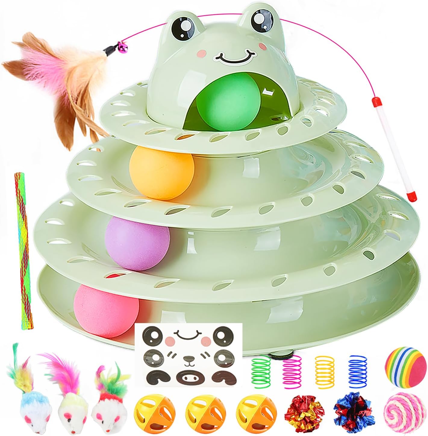 Amazon.com: Catstages Tower of Tracks Interactive 3-Tier Cat Track Toy ...