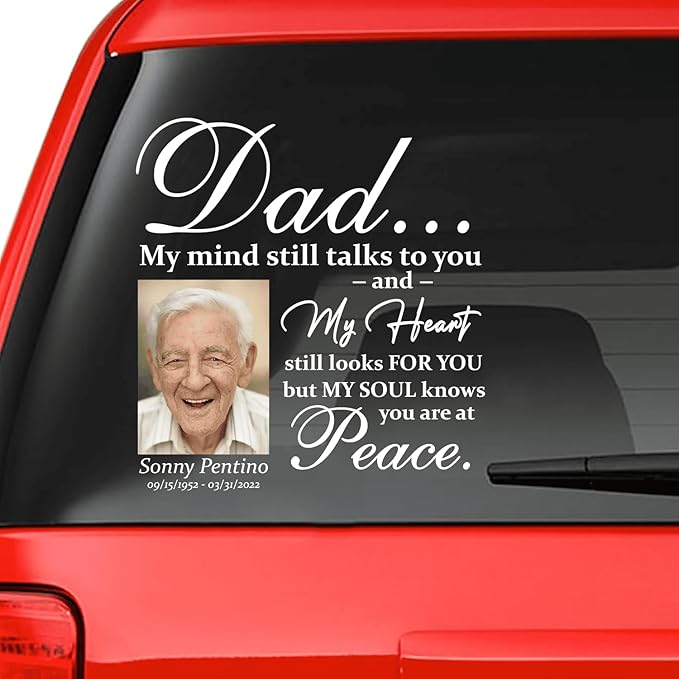 Amazon.com - in Memory of Personalized Memorial Decals. Loss of Loved ...