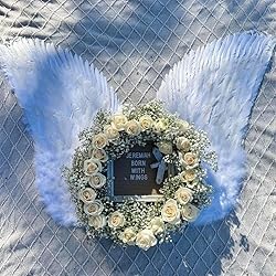 Amazon.com: Touch of Nature White Adult Angel Wings - 52" by 36" - Halo ...