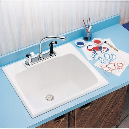 Mustee 25 Vector Multi Task Sink, 22-Inch x 25-Inch, White - - Amazon.com