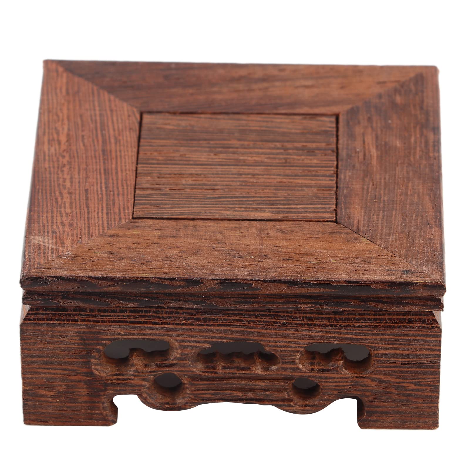 Amazon.com: Kuuleyn Square Teapot Base Carved Wooden Display Stand Vase ...