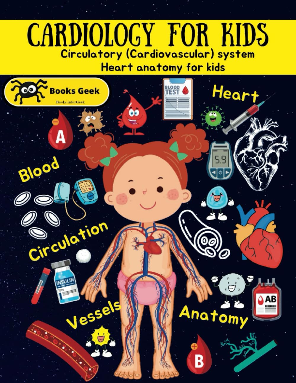 cardiology for kids book, cardiovascular system for kids: Circulatory ...