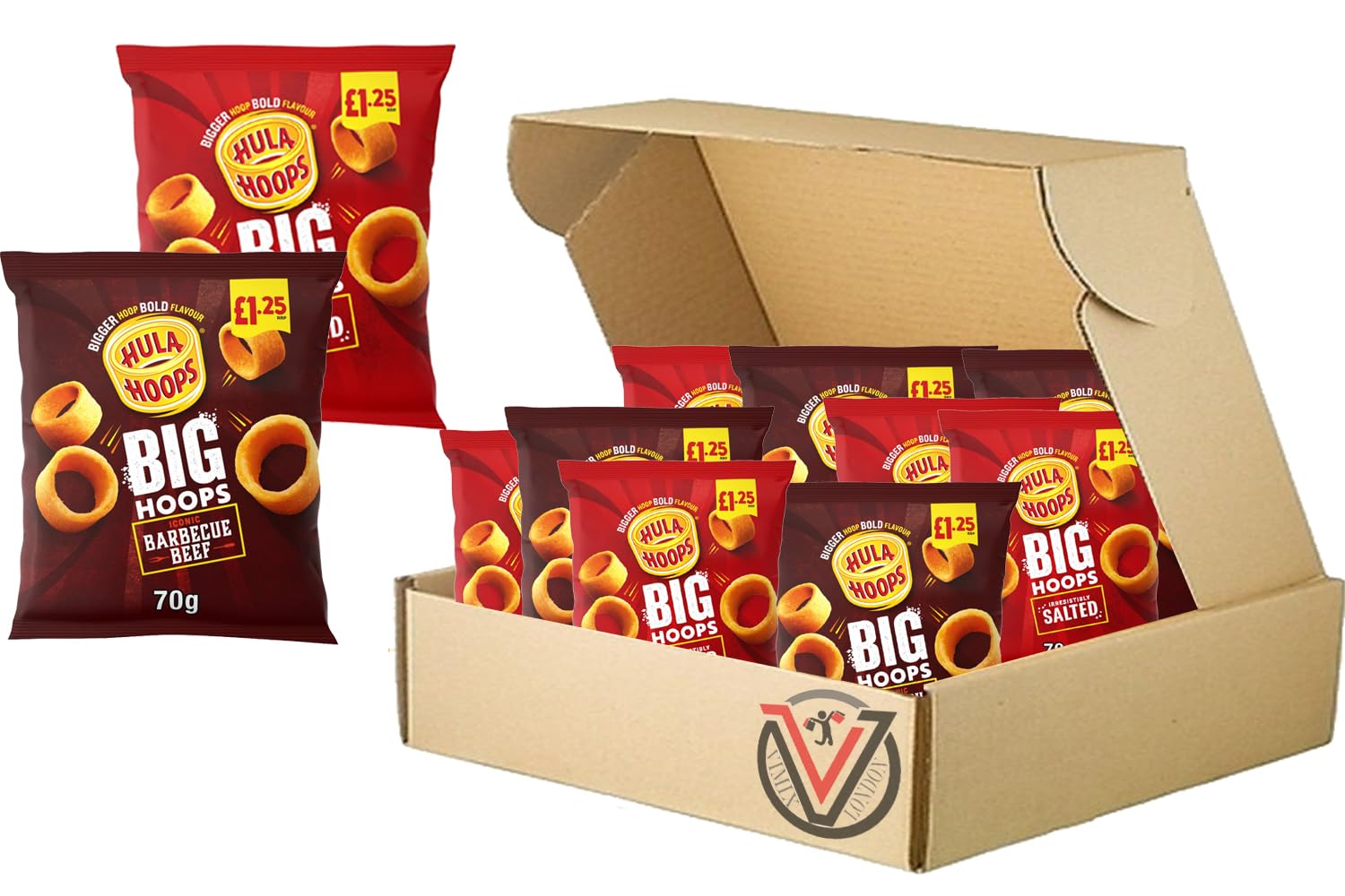 Hula Hoops Big Hoops Crisps 70g, PMP (20 Packs, Mixed) : Amazon.co.uk ...