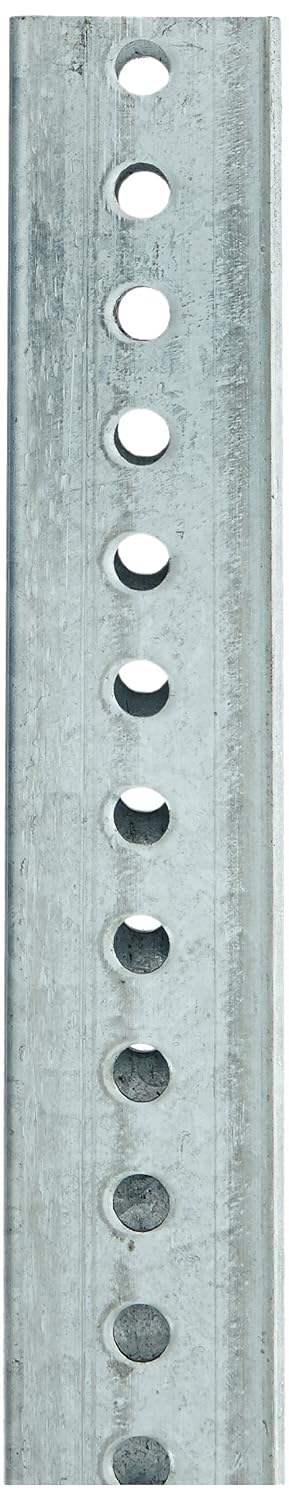 Brady 103561 Galvanized Steel Galvanized Square Breakaway Sign Post, 6 ...