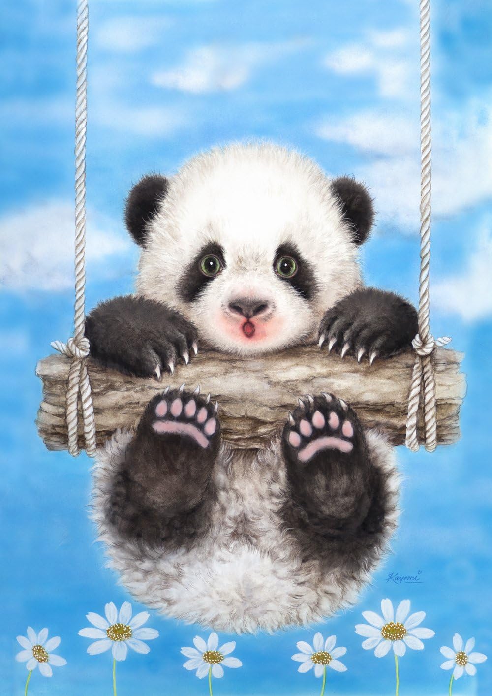 Amazon.com : Toland Home Garden 1110805 Panda Playtime Panda Flag 12x18 ...