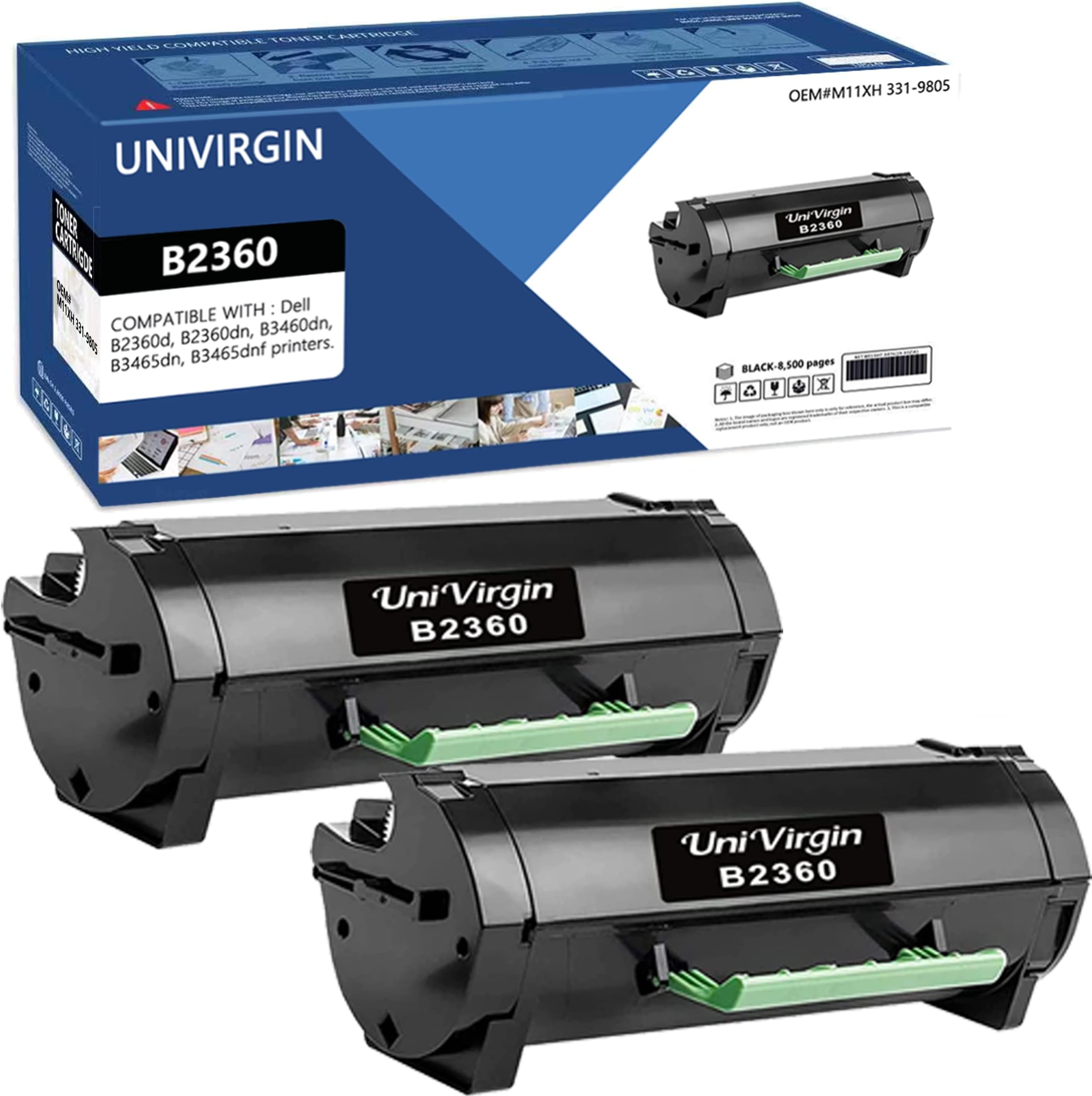 Amazon.com: TG Imaging 2-Pack Compatible B2360dn Toner Cartridge (8,500 ...