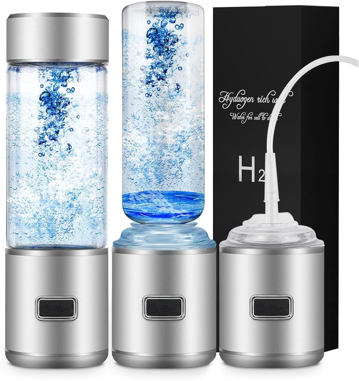 Anicompa Hydrogen Water Bottle, 3 Models Hydrogen Water Generator SPE ...