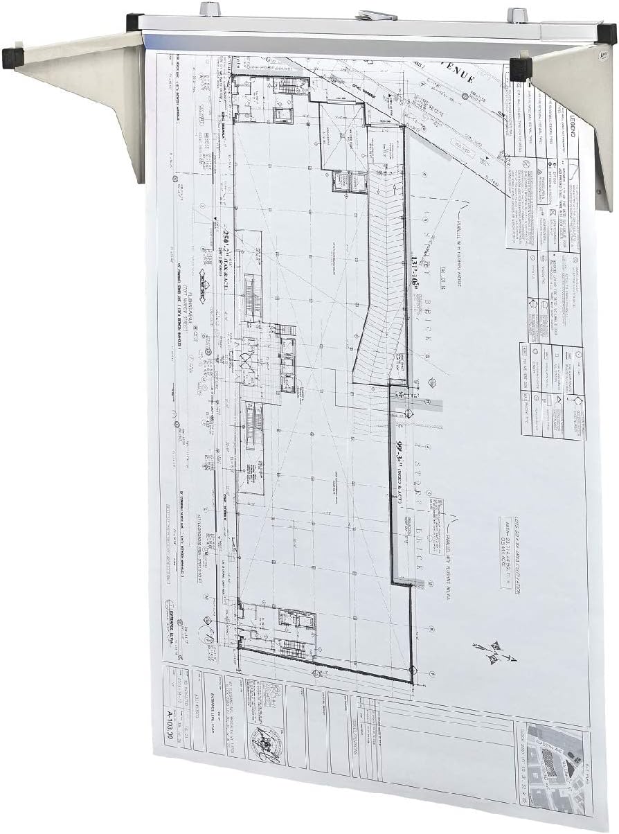 Amazon.com: FixtureDisplays® 30" Blueprint File Hanging Clamp, One Case ...