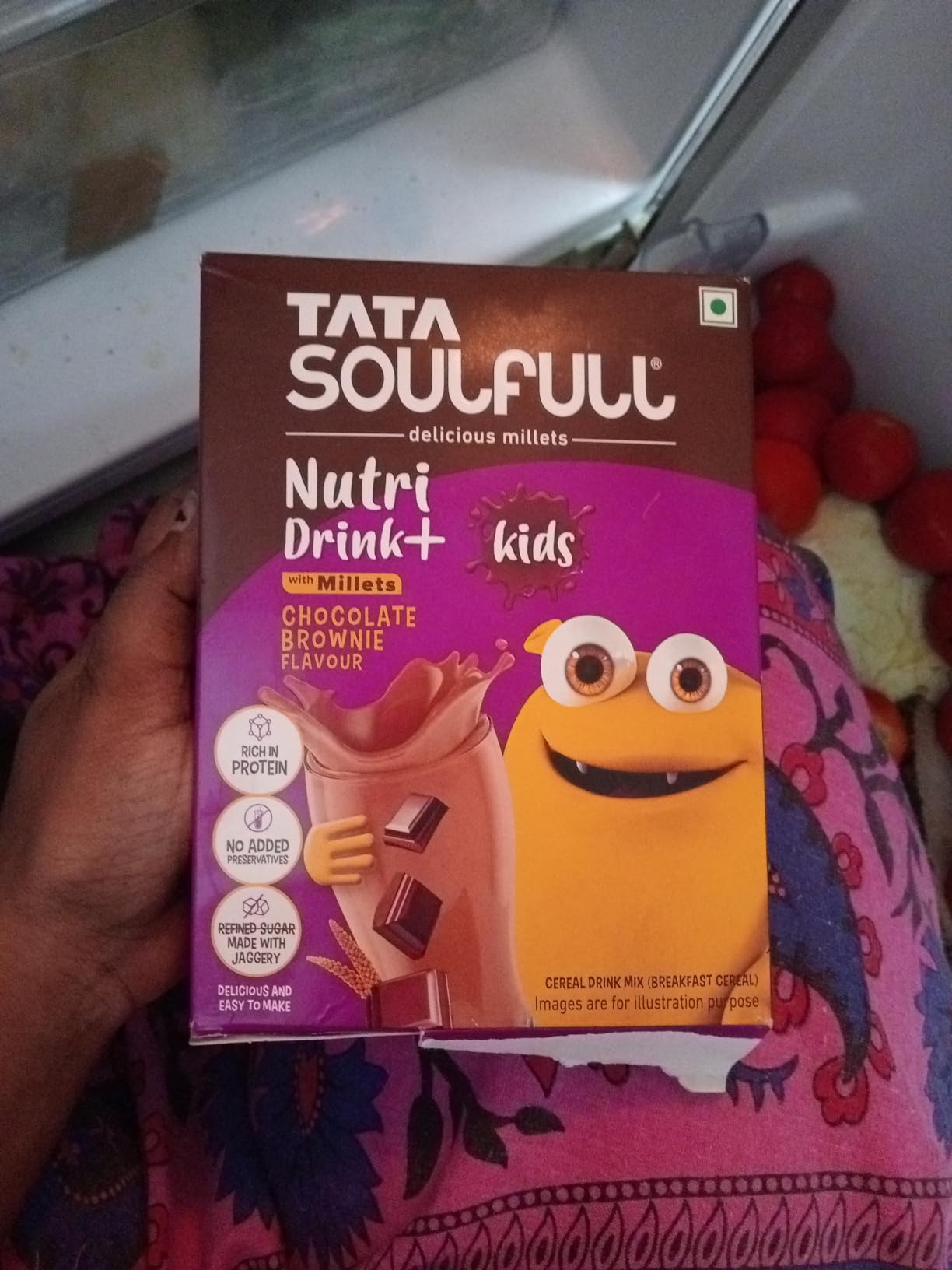Tata Soulfull Nutri Drink+ with Millets for Kids | Chocolate Brownie ...