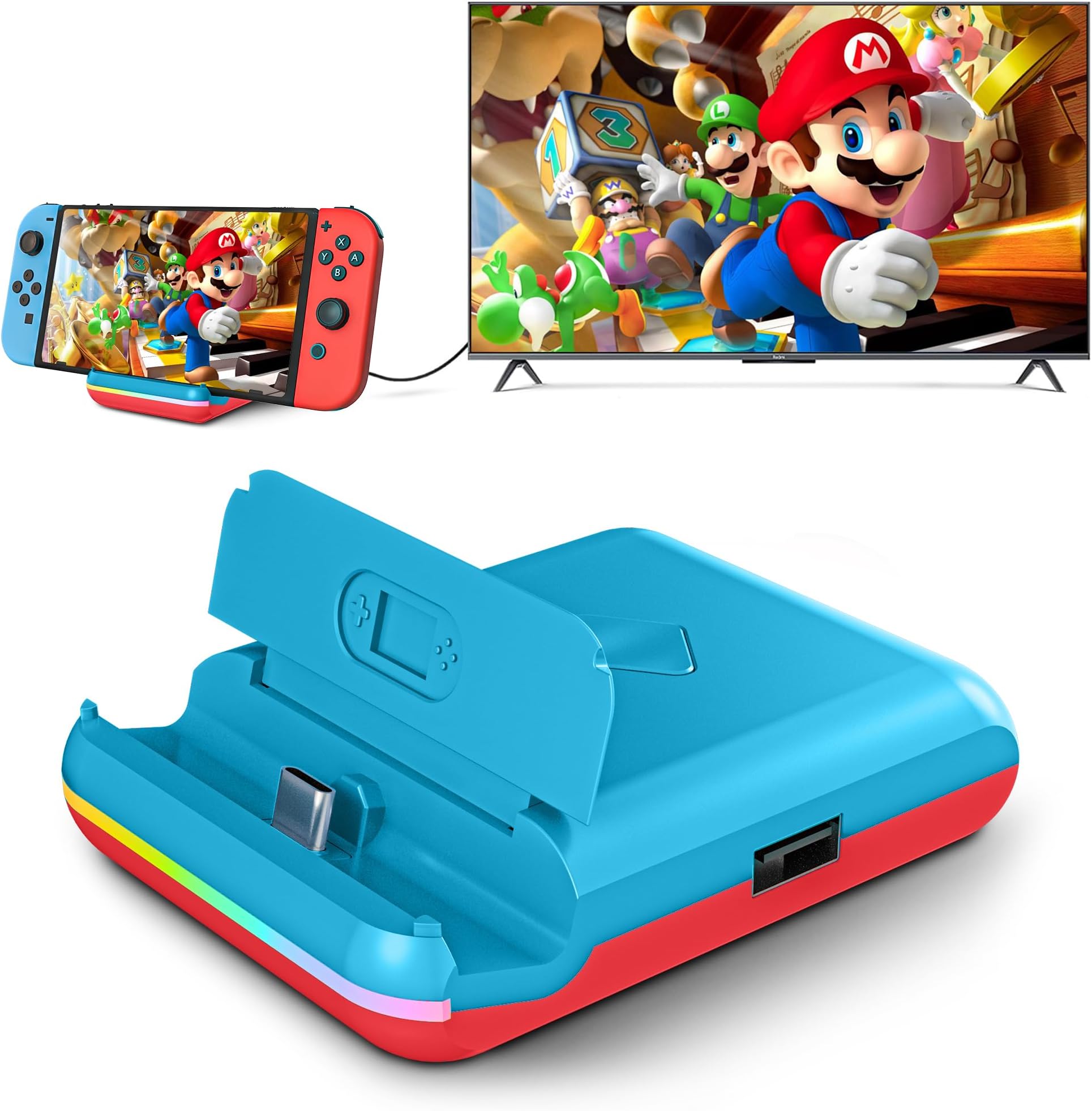 Amazon.com: RuntoGOL TV Dock for Switch/Switch OLED with 4K HDMI & USB ...