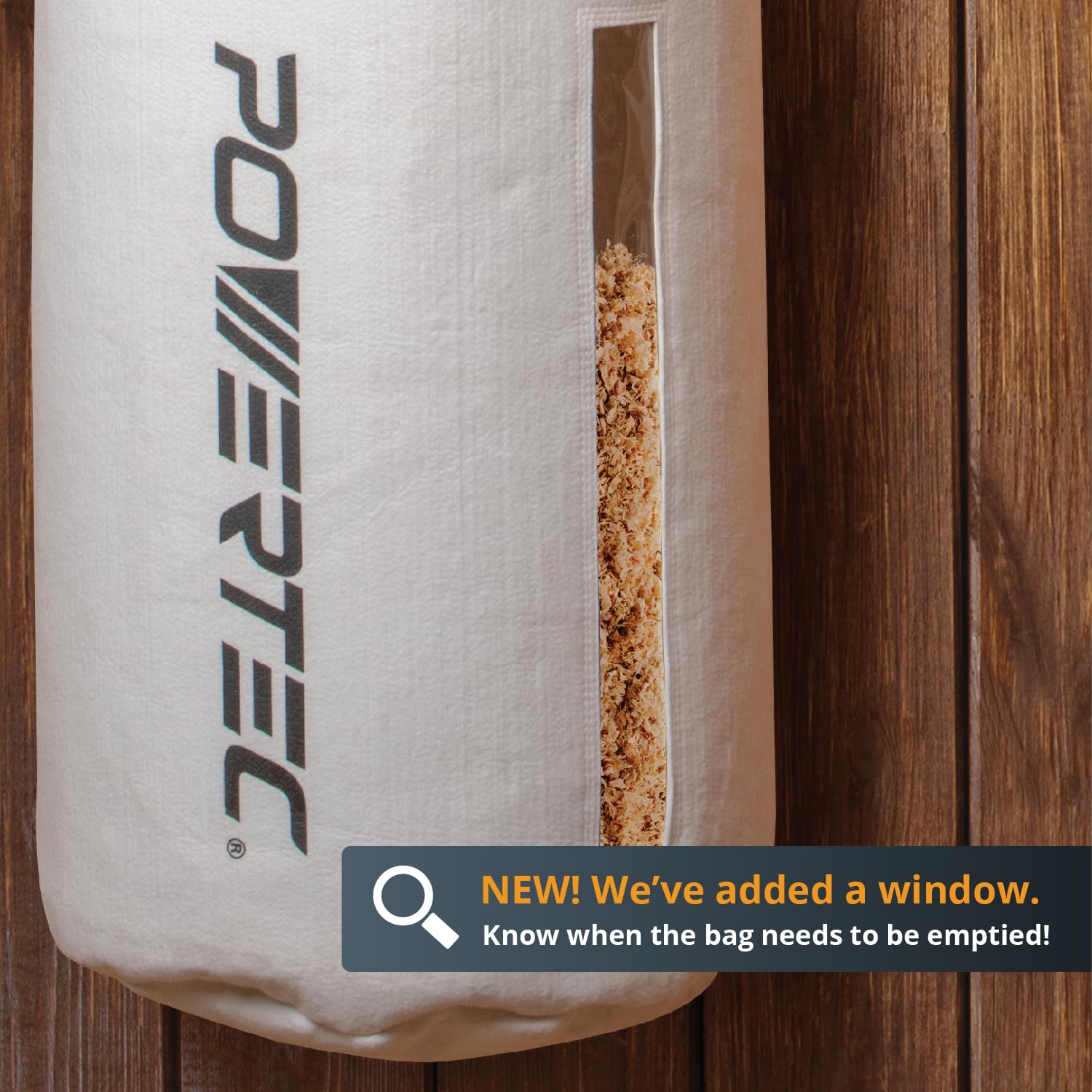 POWERTEC DC5371C Wall Mounted 1 HP, 560 CFM Dust Collector with 1 ...