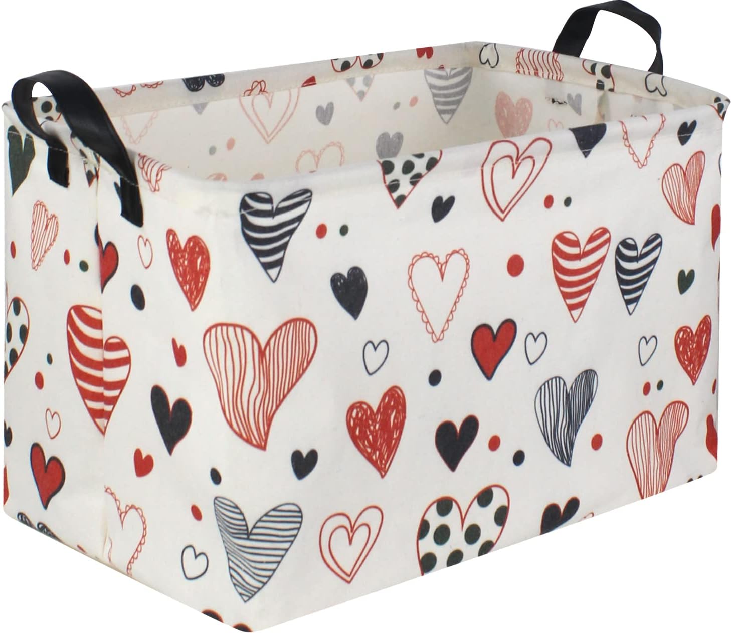 Amazon.com: Sanjiaofen Rectangular Kids Storage Basket,Heart Baskets ...