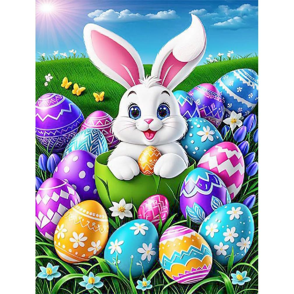 Amazon.com: LWZAYS Easter Bunny Diamond Art Kits for Adults, Easter ...