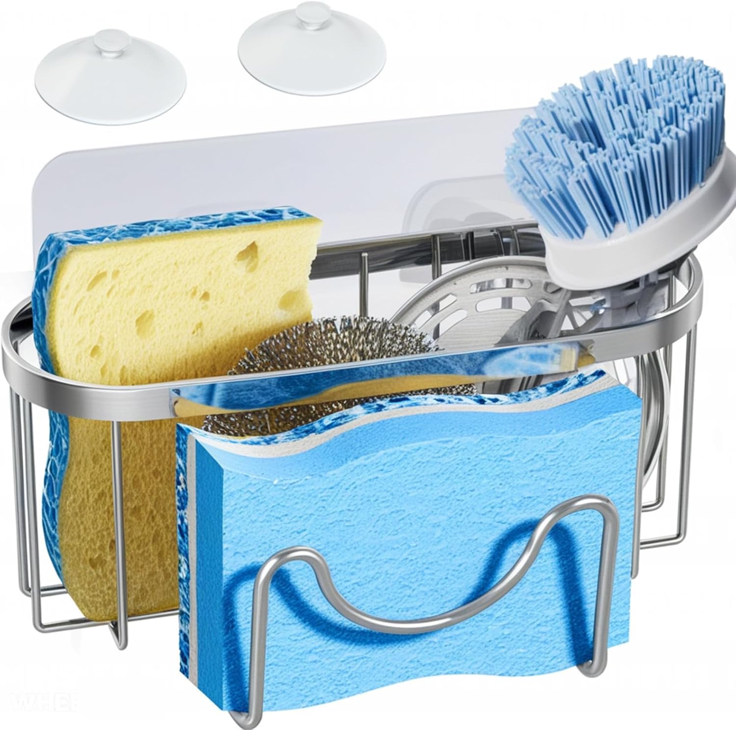 Amazon.com - Sponge holder for Kitchen Sink, Rustproof Stainless Steel ...
