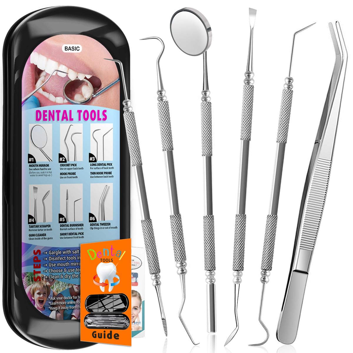 Antonki Dental Tools for Home Use, Dental Hygiene Kit, Dental Pick ...